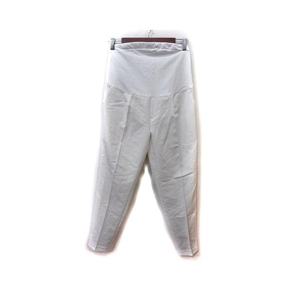 アルマデザイン Alma Design マタニティウェア スラックスパンツ M 白 ホワイト /YI レディース【表記サイズ】M【実寸サイズ】ウエスト：約70〜cm　もも幅：約27cm　裾幅：約13cm　股上：約16cm　股下：約64cm　...