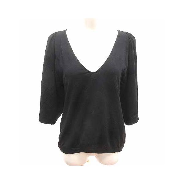 レイビームス Ray Beams work in progress カットソー Vネック 七分袖 ウール 黒 ブラック /YK レディース【ブランド】レイビームス Ray Beams【表記サイズ】サイズ表記なし(実寸サイズをご覧ください)【...