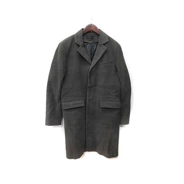 イーブス YEVS チェスターコート 総裏地 ライナー付き L 茶 ブラウン /YI メンズ【表記サイズ】L【実寸サイズ】肩幅：約42cm　身幅：約52cm　袖丈：約63cm　着丈：約97cm　　【素材】コットン 100％　裏地 ポリエステ...