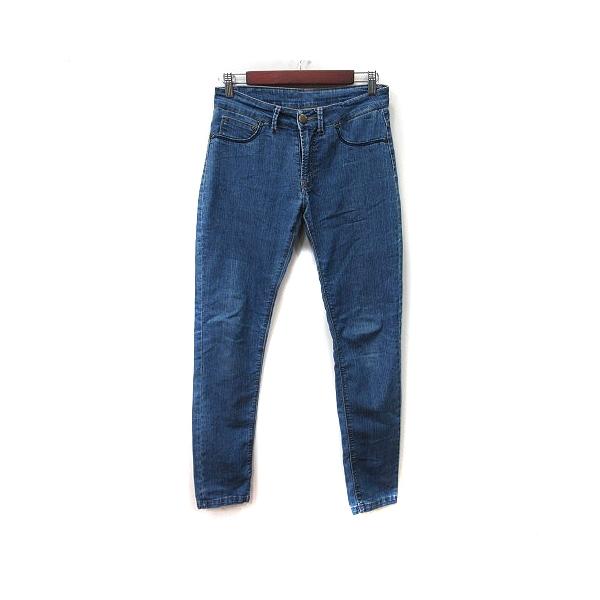 アルタモーダーフェリーニ Alta Mode Fellini スキニーパンツ デニム M 紺 ネイビー /YI レディース【表記サイズ】M【実寸サイズ】ウエスト：約72cm　もも幅：約25cm　裾幅：約13cm　股上：約16cm　股下：約7...