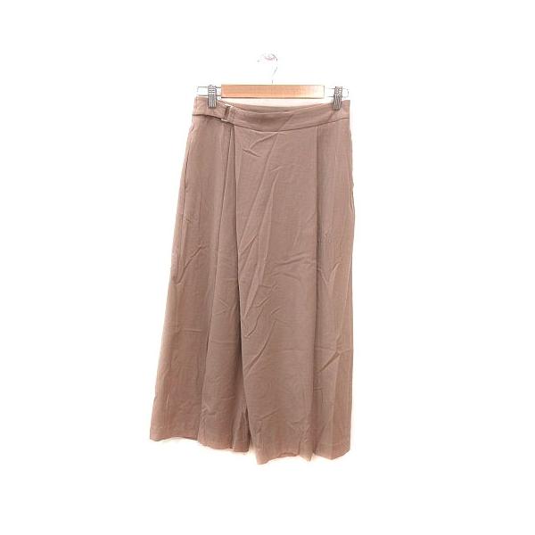 フォッシィ FOSSI ワイドパンツ ウール ウエストマーク 38 ベージュ /MS レディース【表記サイズ】38（日本サイズM程度）【実寸サイズ】ウエスト：約68cm　もも幅：約34cm　裾幅：約30cm　股上：約32cm　股下：約55c...