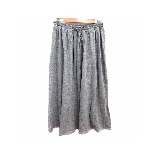 ロルカオンザノーツ rolca on the notes フレアスカート ロング ニット ウエストマーク FREE グレー /YK レディース【表記サイズ】FREE（日本サイズフリーサイズ）【実寸サイズ】ウエスト：約58〜cm　ヒップ：約9...