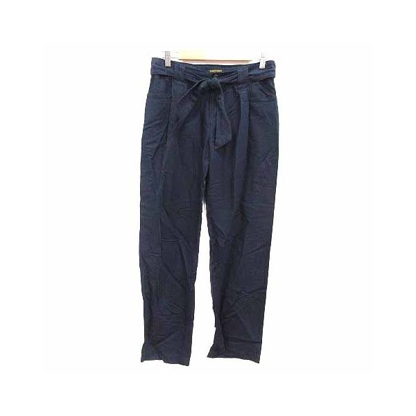 エミスフェール HEMISPHERES テーパードパンツ ウエストマーク 麻 リネン 36 S 紺 ネイビー /YK レディース【ブランド】エミスフェール HEMISPHERES【表記サイズ】36（日本サイズS程度）【実寸サイズ】ウエスト：...