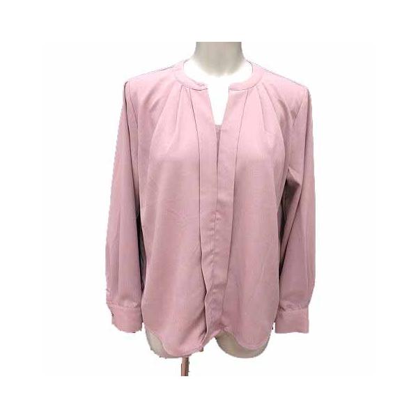 ビス ViS ブラウス スリットネック 長袖 F ピンク /YK レディース【ブランド】ビス ViS【表記サイズ】F（日本サイズフリーサイズ）【実寸サイズ】肩幅：約37cm　身幅：約55.5cm　着丈：約54cm　袖丈：約54.5cm　　【...