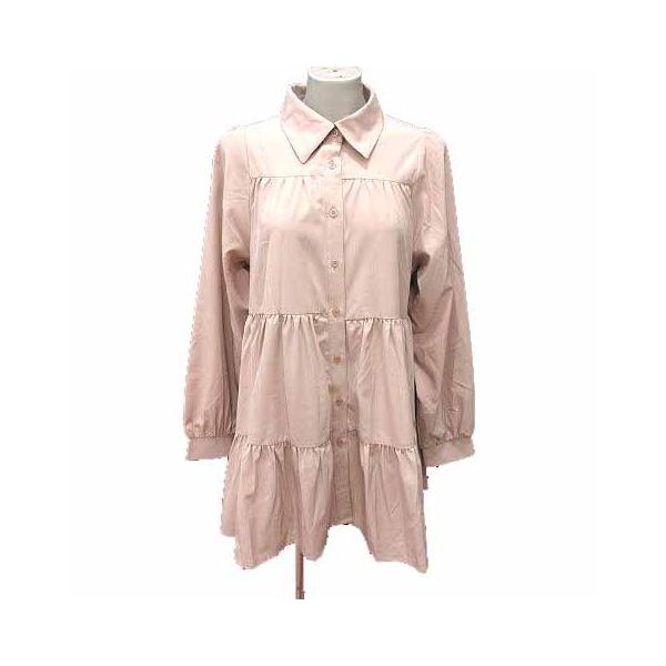 ミシェルマカロン michell Macaron シャツワンピース ミニ 長袖 F ベージュ /YK レディース【ブランド】ミシェルマカロン michell Macaron【表記サイズ】F（日本サイズフリーサイズ）【実寸サイズ】肩幅：約31...