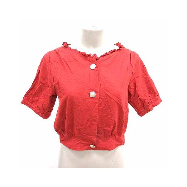 ナイスクラップ NICE CLAUP continuer de NICE CLAUP ブラウス シャツ 五分袖 赤 レッド /YK レディース【ブランド】ナイスクラップ NICE CLAUP【表記サイズ】サイズ表記なし(実寸サイズをご覧くだ...