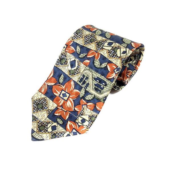 ラファエロ RAFFAELLO ネクタイ ワイドタイ 総柄 絹 シルク 紺 ネイビー /MN ●RY メンズ【表記サイズ】サイズ表記なし(実寸サイズをご覧ください)【実寸サイズ】大剣幅 約9cm 　小剣幅 約4cm 　全長 約140cm　【...