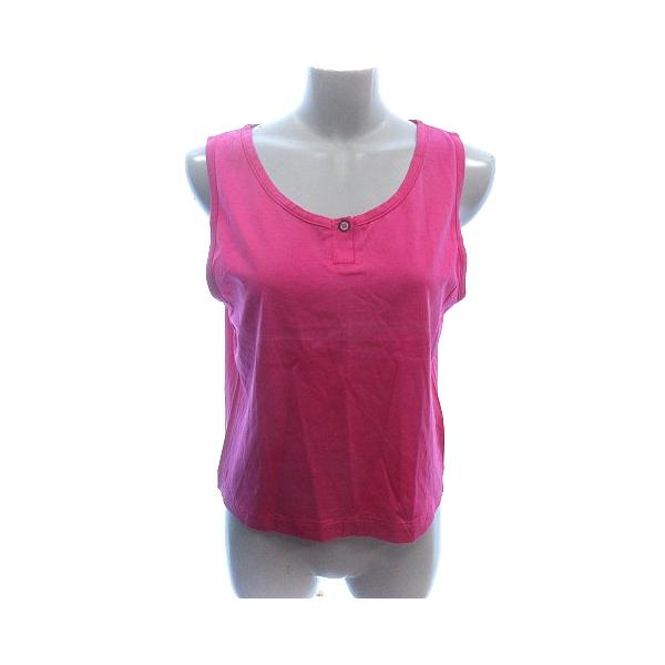 サントーネ santone カットソー ノースリーブ L ピンク /AU ●RY レディース【表記サイズ】L【実寸サイズ】身幅：約45cm　総丈：約51cm　　【素材】綿100%【色】ピンク【状態】胸に色褪せがありますが、使用感が少なく、状...