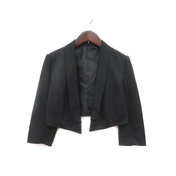 デビュー ド フィオレ Debut de Fiore ジャケット 総裏地 ショート丈 七分袖 38 黒 ブラック /MS レディース【ブランド】デビュー ド フィオレ Debut de Fiore【表記サイズ】38（日本サイズM程度）【実寸...