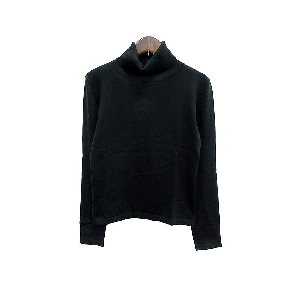 クイーンズコート QUEENS COURT ニット カットソー タートルネック 長袖 2 M 黒 ブラック /MN レディース【ブランド】クイーンズコート QUEENS COURT【表記サイズ】2（日本サイズM相当）【実寸サイズ】肩幅：約3...