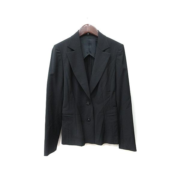 ベルナール ペリス BERNARD PERRIS テーラードジャケット 背抜き ウール 40 L 黒 ブラック /YI メンズ【表記サイズ】40（Lサイズ）【実寸サイズ】肩幅：約36cm　身幅：約45cm　袖丈：約60cm　着丈：約60cm...