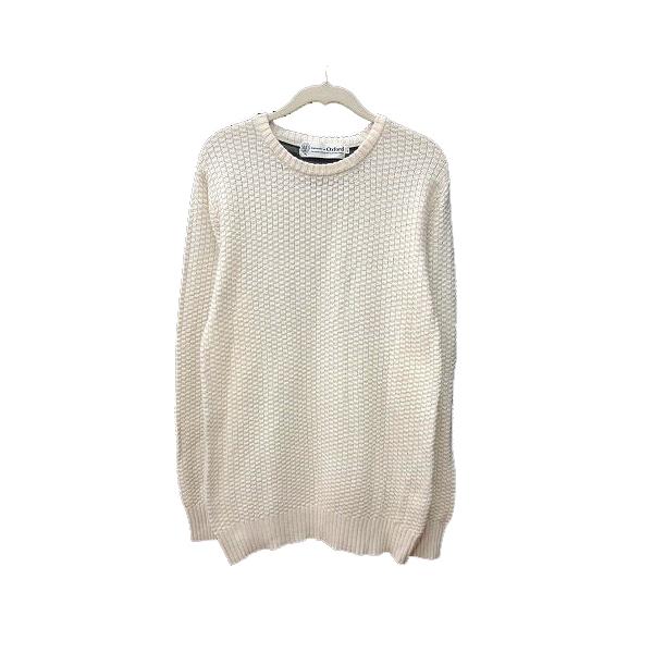 ユニバーシティオックスフォード University of Oxford ニット カットソー 長袖 M 白 アイボリー /MN メンズ【表記サイズ】M【実寸サイズ】肩幅：約42cm　身幅：約48cm　着丈：約68cm　袖丈：約65cm　　【...