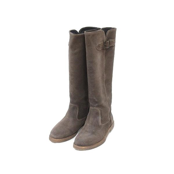 ステファノガンバ STEFANO GAMBA ロングブーツ スエード 36 23cm グレージュ /MN レディース【ブランド】ステファノガンバ STEFANO GAMBA【表記サイズ】36（実寸サイズ約23cm）【実寸サイズ】筒周り：約3...