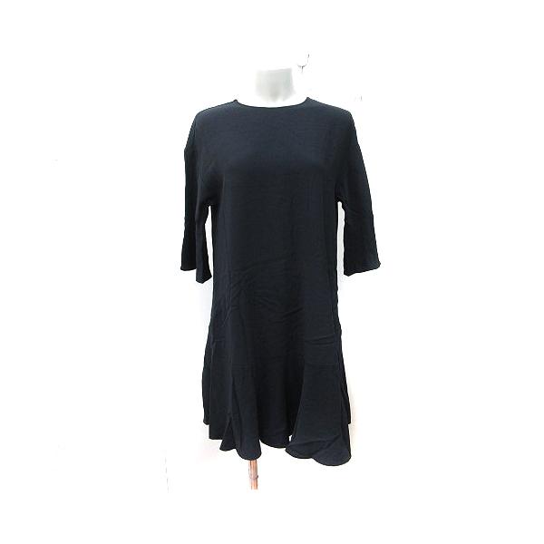 マウログリフォーニ MAURO GRIFONI ワンピース ひざ丈 七分袖 40 L 紺 ネイビー /YI レディース【ブランド】マウログリフォーニ MAURO GRIFONI【表記サイズ】40（Lサイズ）【実寸サイズ】肩幅：約47cm　身...