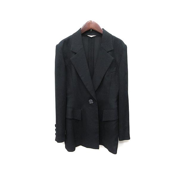 エポレーヌ epolene テーラードジャケット シングル 9AR 黒 ブラック /YI ●RY レディース【表記サイズ】9AR（Mサイズ）【実寸サイズ】肩幅：約39cm　身幅：約47cm　袖丈：約57cm　着丈：約66cm　　【素材】表地...