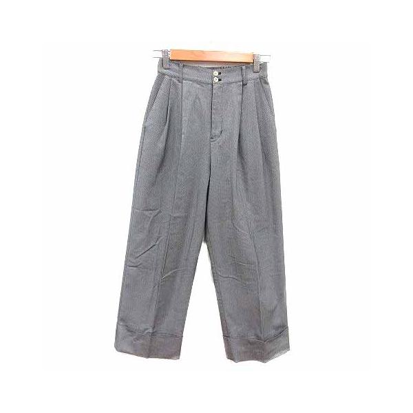 マーラ malla ワイドパンツ スラックス 38 M グレー /YK レディース【表記サイズ】38（日本サイズM程度）【実寸サイズ】ウエスト：約56〜cm　もも幅：約28cm　裾幅：約22cm　股上：約30cm　股下：約58cm　　【素材...