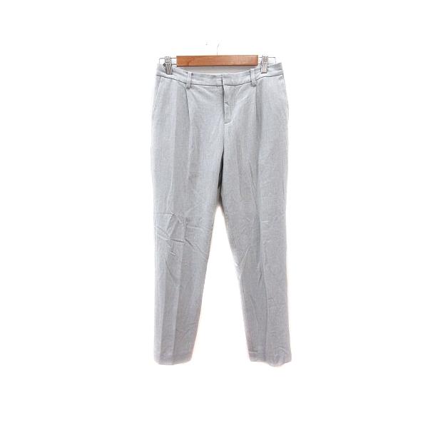 イーブス YEVS テーパードパンツ スラックス M グレー /MN レディース【ブランド】イーブス YEVS【表記サイズ】M【実寸サイズ】ウエスト：約68cm　もも幅：約26cm　裾幅：約16cm　股上：約25cm　股下：約67cm　　【...