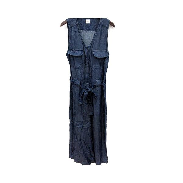 エドウィン EDWIN サムシング SOMETHING パンツ オールインワン ノースリーブ ウエストマーク M レディース【ブランド】エドウィン EDWIN【表記サイズ】M【実寸サイズ】腰から胸当て：約43cm　ウエスト：約72cm　股上...