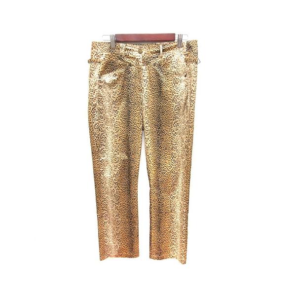 エレオノラアマデイ ELEONORA AMADEI テーパードパンツ 総柄 L ライトブラウン /RT レディース【表記サイズ】L【実寸サイズ】ウエスト：約78cm　もも幅：約25cm　裾幅：約20cm　股上：約24cm　股下：約74cm　...