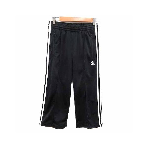 アディダスオリジナルス adidas originals クロップドパンツ ジャージ ライン M 黒 ブラック /YK レディース【ブランド】アディダスオリジナルス adidas originals【表記サイズ】M【実寸サイズ】ウエスト：約...