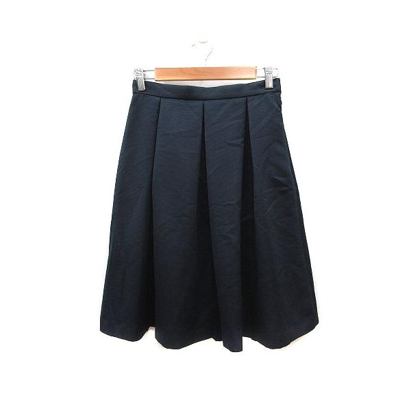 エリザ ELISA フレアスカート ひざ丈 2 紺 ネイビー /MS レディース【ブランド】エリザ ELISA【表記サイズ】2（日本サイズM程度）【実寸サイズ】ウエスト：約64cm　ヒップ：約100cm　スカート丈：約58cm　　【素材】表...