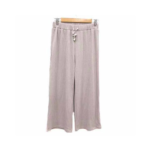 シェトワ Chez toi イージーパンツ F グレージュ /YK レディース【ブランド】シェトワ Chez toi【表記サイズ】F（日本サイズフリーサイズ）【実寸サイズ】ウエスト：約60〜cm　もも幅：約29cm　裾幅：約28cm　股上：...