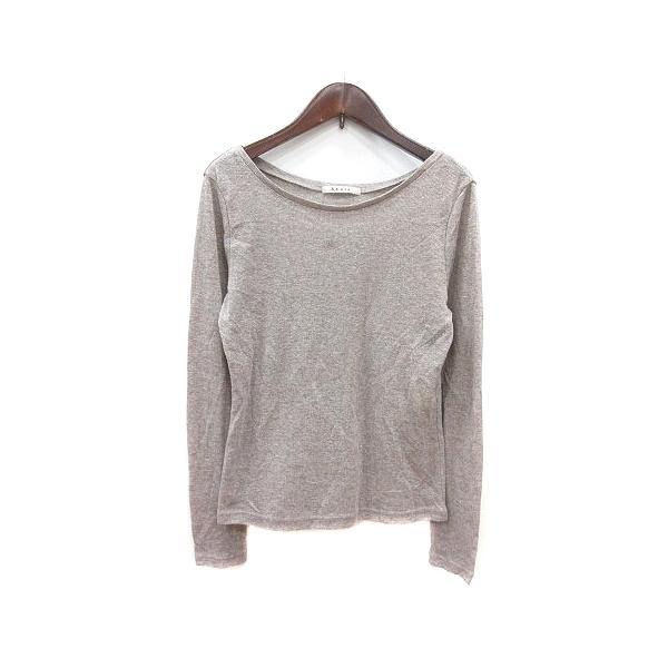 ストラ Stola. ニット カットソー 長袖 ラメ F グレージュ /MN レディース【ブランド】ストラ Stola.【表記サイズ】F【実寸サイズ】肩幅：約36cm　身幅：約42cm　着丈：約54cm　袖丈：約59cm　　【素材】コットン...