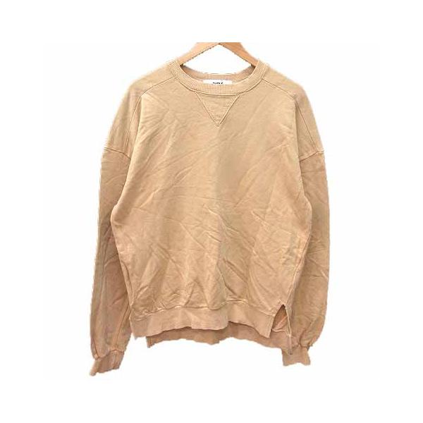 ディーホリック DHOLIC トレーナー スウェット 長袖 ベージュ /YK レディース【表記サイズ】サイズ表記なし(実寸サイズをご覧ください)【実寸サイズ】身幅：約59cm　着丈：約69cm　ゆき丈：約97cm　　【素材】綿100％【色】...