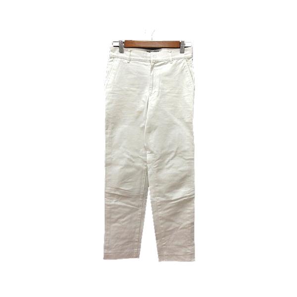 プーラフリーム pour la frime テーパードパンツ 2 M 白 アイボリー /MN レディース【ブランド】プーラフリーム pour la frime【表記サイズ】2（日本サイズM相当）【実寸サイズ】ウエスト：約66cm　もも幅：約...