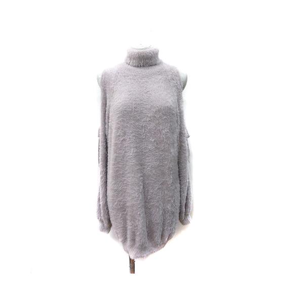 ミシェルマカロン michell Macaron ニット カットソー タートルネック カットアウト 長袖 シャギー ナイロン F ピンク /YI レディース【ブランド】ミシェルマカロン michell Macaron【表記サイズ】F（フリー...