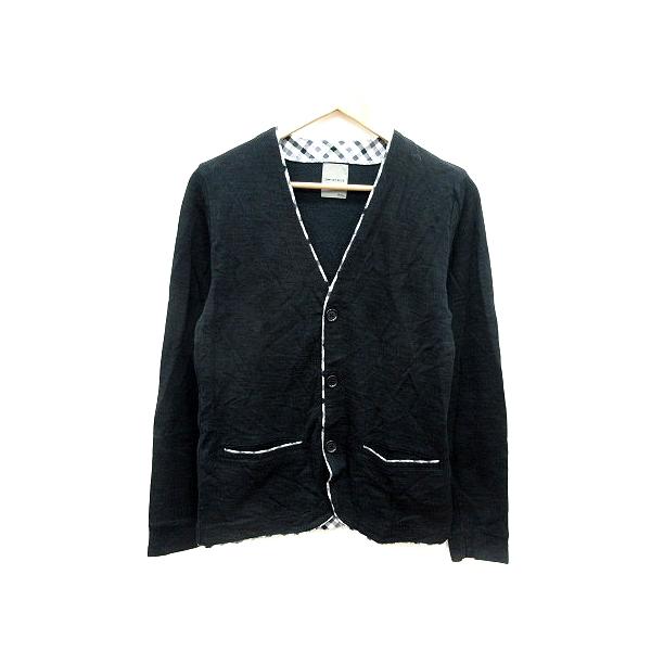シップスジェットブルー SHIPS JET BLUE カーディガン チェック スウェット地 S 黒 ブラック /MN メンズ【ブランド】シップスジェットブルー SHIPS JET BLUE【表記サイズ】SMALL【実寸サイズ】肩幅：約39c...