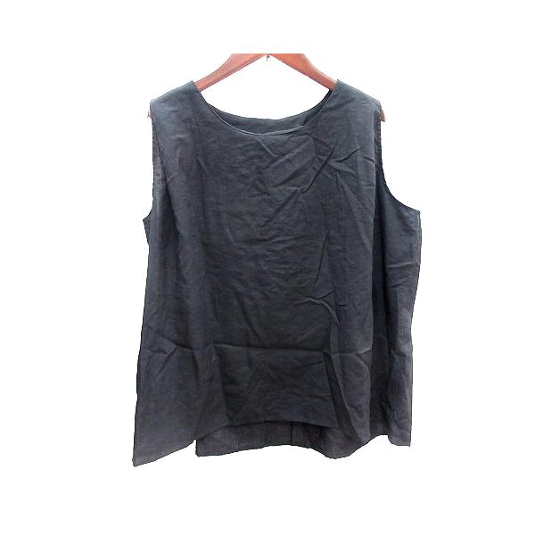 カリスエンジェル KHARIS ANGEL シャツ ブラウス ノースリーブ 黒 ブラック /AU レディース【表記サイズ】サイズ表記なし(実寸サイズをご覧ください)【実寸サイズ】身幅：約63cm　総丈：約60cm　　【素材】ポリエステル80...