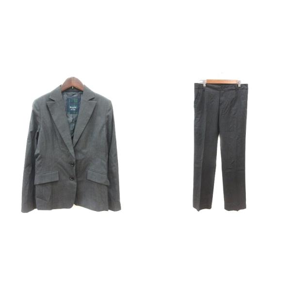 キース KEITH スーツ セットアップ 上下 テーラードジャケット シングル 総裏地 ストレートパンツ スラックス 40 L チャコールグレー【ブランド】キース KEITH【表記サイズ】40（日本サイズL相当）【実寸サイズ】ジャケット 肩...