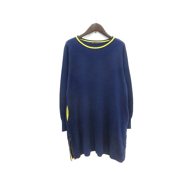エムビールーカスカシェット MBルーカスカシェット MB LUCAS cachette ワンピース ニット ミニ 長袖 2 M 紺 ネイビー /MN レディース【ブランド】エムビールーカスカシェット MBルーカスカシェット MB LUCAS...