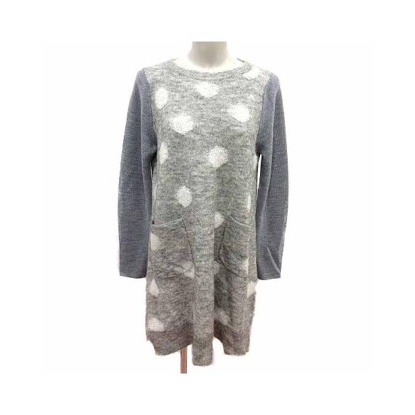 エムビールーカスカシェット MBルーカスカシェット MB LUCAS cachette ワンピース ミニ ドット ウール 02 M グレー /YK レディース【ブランド】エムビールーカスカシェット MBルーカスカシェット MB LUCAS ...