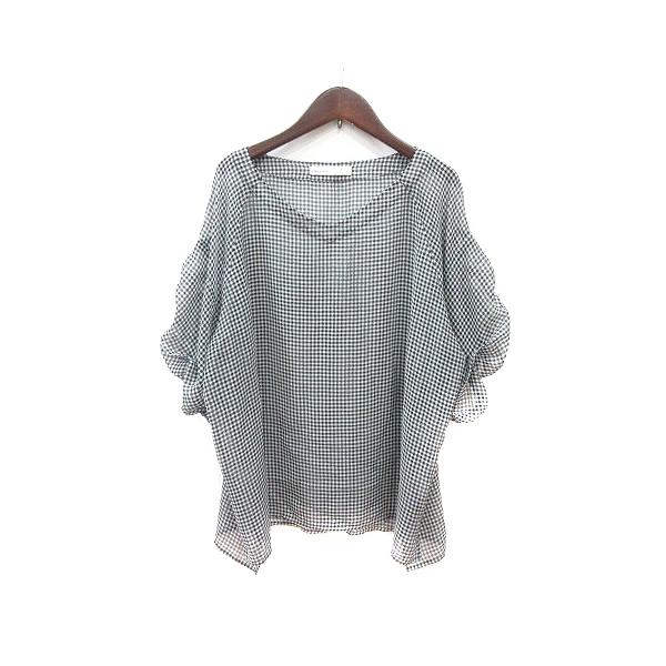 アズノウアズ ドゥバズ as know as de base ブラウス チェック 五分袖 15 XL グレー /MN レディース【ブランド】アズノウアズ ドゥバズ as know as de base【表記サイズ】15（日本サイズXL相当）...