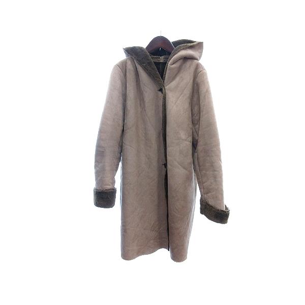 スタディオクリップ Studio Clip Little Things フェイクムートンコート ロング フード 裏ファー L 茶 ブラウン /AU レディース【ブランド】スタディオクリップ Studio Clip【表記サイズ】L【実寸サイズ...