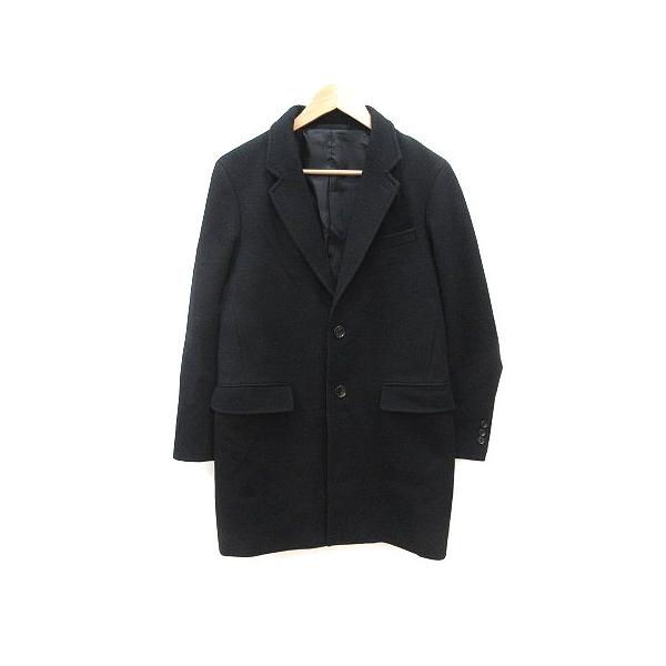 ユナイテッドアローズ A DAY IN THE LIFE UNITED ARROWS チェスターコート ウール 総裏地 S 黒 ブラック /MS メンズ【ブランド】ユナイテッドアローズ A DAY IN THE LIFE UNITED AR...