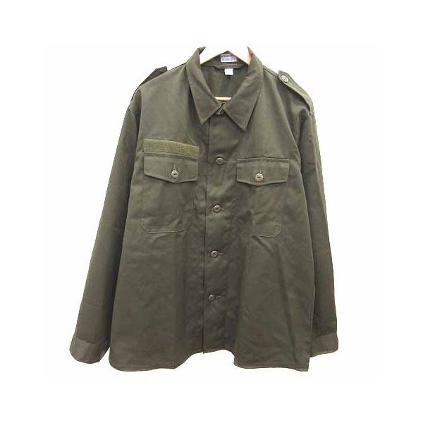 ヒーアレーゼアイゲントゥム HEERESEIGENTUM ステンカラージャケット 長袖 112/116 XXL 緑 カーキ /YK ●RY メンズ【表記サイズ】112/116 V VI（日本サイズXXL程度）【実寸サイズ】肩幅：約51cm　...