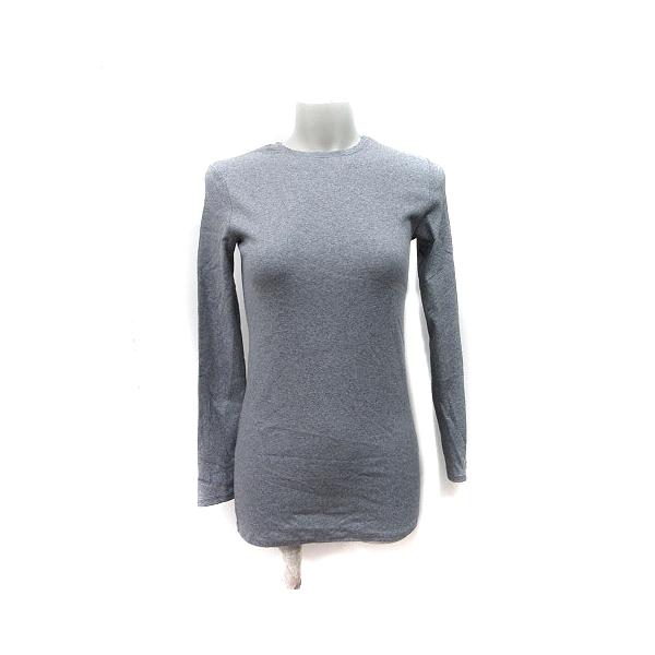 未使用品 ププラ PUPULA カットソーリブ 長袖 38 M グレー /YI レディース【ブランド】ププラ PUPULA【表記サイズ】38（Mサイズ）【実寸サイズ】肩幅：約32cm　身幅：約37cm　着丈：約62cm　袖丈：約56cm　　...