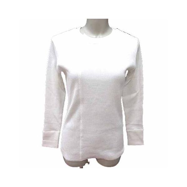 マイクローゼット my clozette ニット カットソー 長袖 白 ホワイト /YK レディース【表記サイズ】サイズ表記なし(実寸サイズをご覧ください)【実寸サイズ】肩幅：約36.5cm　身幅：約42cm　着丈：約57.5cm　袖丈：約...