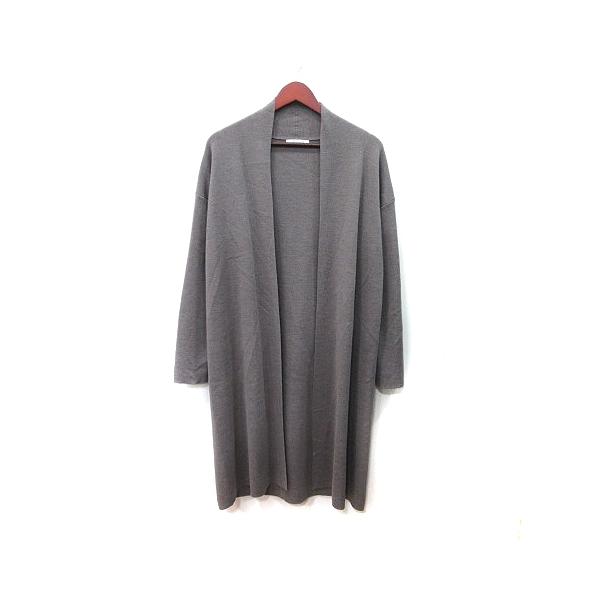 ラ トータリテ La TOTALITE ロングカーディガン ガウン ニット 長袖 トッパー ウール グレージュ /YI レディース【ブランド】ラ トータリテ La TOTALITE【表記サイズ】サイズ表記なし(実寸サイズをご覧ください)【実...