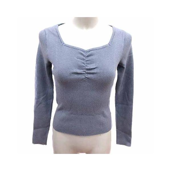 リップサービス LIP SERVICE ニット カットソー 長袖 F 青 ブルー /YK レディース【ブランド】リップサービス LIP SERVICE【表記サイズ】F（日本サイズフリーサイズ）【実寸サイズ】肩幅：約28.5cm　身幅：約33...