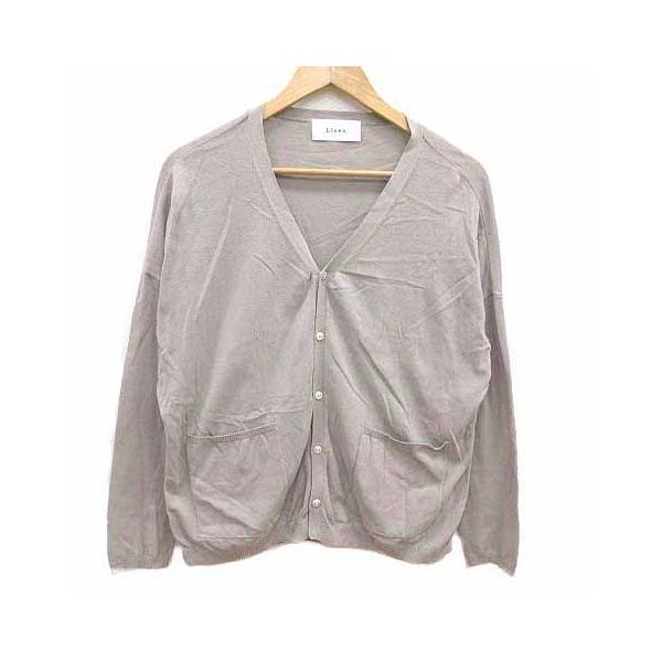 リシュ Liceu カーディガン ニット Vネック 長袖 0S ベージュ /YK レディース【表記サイズ】0S（※実寸サイズをご確認ください。）【実寸サイズ】身幅：約60.5cm　着丈：約59.5cm　ゆき丈：約78.5cm　　【素材】綿1...