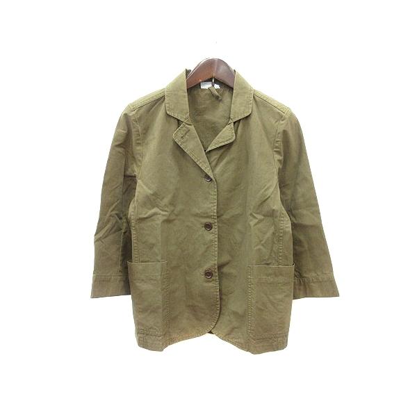 アーメン ARMEN テーラードジャケット シングル ベージュ カーキ /MN レディース【ブランド】アーメン ARMEN【表記サイズ】サイズ表記なし(実寸サイズをご覧ください)【実寸サイズ】肩幅：約36cm　身幅：約45cm　袖丈：約44...