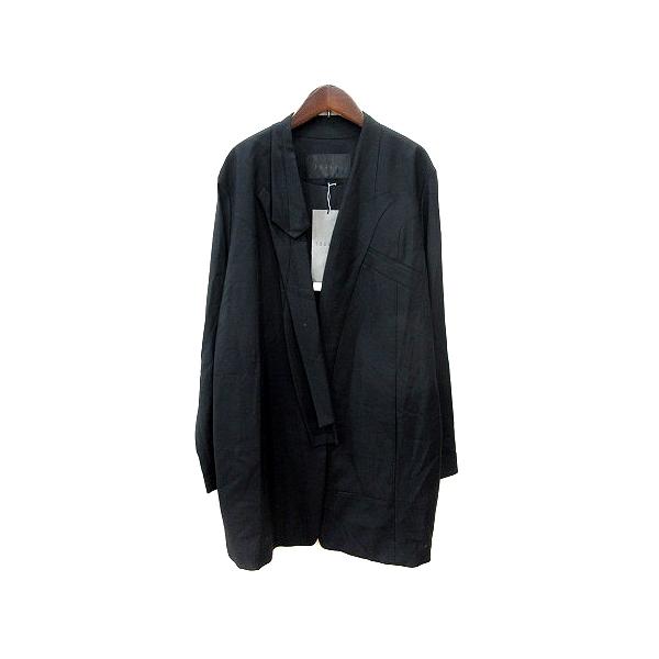 未使用品 カイリータンカス KAYLEE TANKUS コート ロング シングル 総裏地 ウール M 黒 ブラック /MN レディース【表記サイズ】M【実寸サイズ】肩幅：約41cm　身幅：約51cm　袖丈：約62cm　着丈：約85cm　　【...