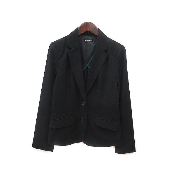 ラセーヌプリヴェ La scene privee テーラードジャケット 背抜き 9AR 黒 ブラック /MS レディース【表記サイズ】9AR【実寸サイズ】肩幅：約34cm　身幅：約42cm　袖丈：約60cm　着丈：約55cm　　【素材】表地...