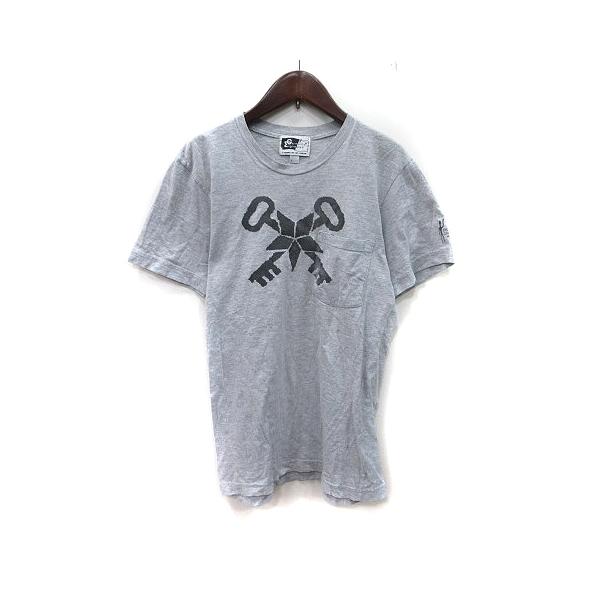 エンジニアド ガーメンツ ENGINEERED GARMENTS Tシャツ カットソー 半袖 S グレー /YI メンズ【表記サイズ】S【実寸サイズ】肩幅：約40cm　身幅：約44cm　着丈：約65cm　袖丈：約19cm　　【素材】綿 10...