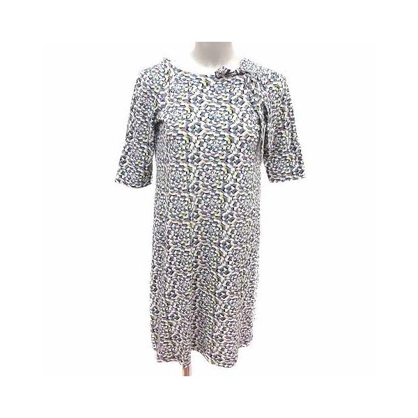 49アベニュー ジュンコシマダ 49AV. junko shimada ワンピース ミニ 総柄 五分袖 38 M マルチカラー /YK レディース【ブランド】49アベニュー ジュンコシマダ 49AV. junko shimada【表記サイズ...