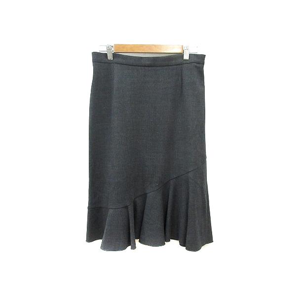 レコパン LES COPAINS フレアスカート ミモレ ロング ウール 42 XL グレー /MN レディース【ブランド】レコパン LES COPAINS【表記サイズ】42（日本サイズXL相当）【実寸サイズ】ウエスト：約74cm　ヒップ：...